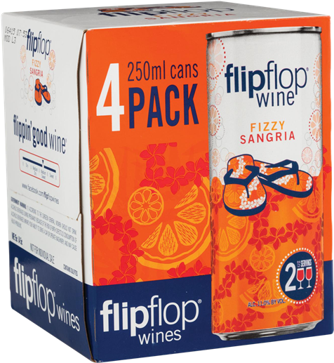 Download Flipflop Fizzy Sangria 4 Pack - Flip Flop Sangria - Full Size ...