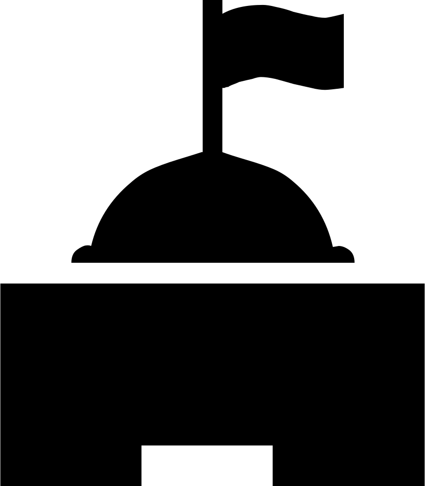 Download Monumental Building Silhouette - Govt Icon - Full Size PNG ...