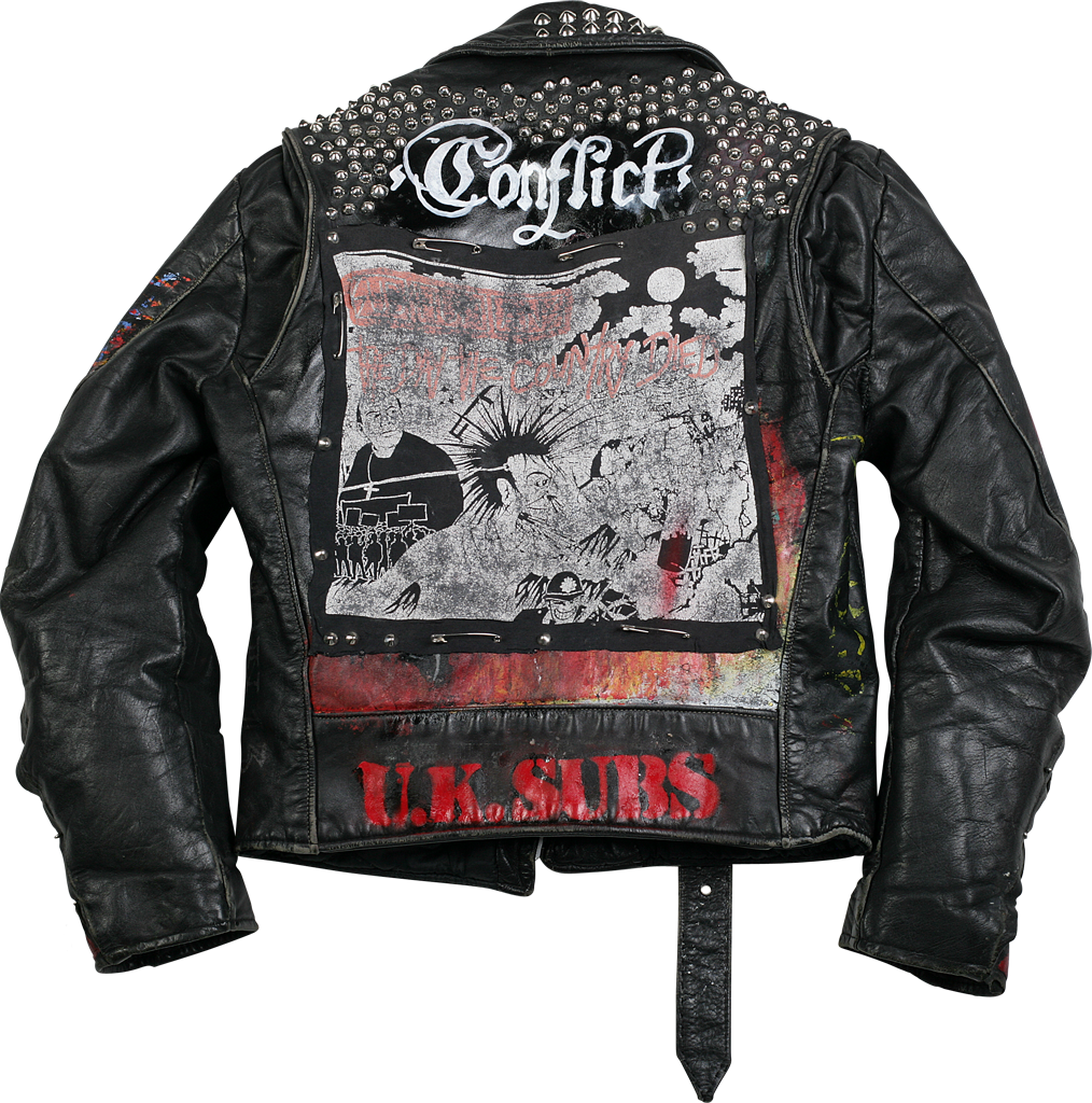 Download Hand Painted Crass Leather Jacket - Punk Rocker Leather Jacket ...