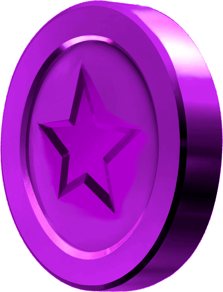 Download Purple Coinsmwwii - Super Mario Purple Coin - Full Size PNG ...