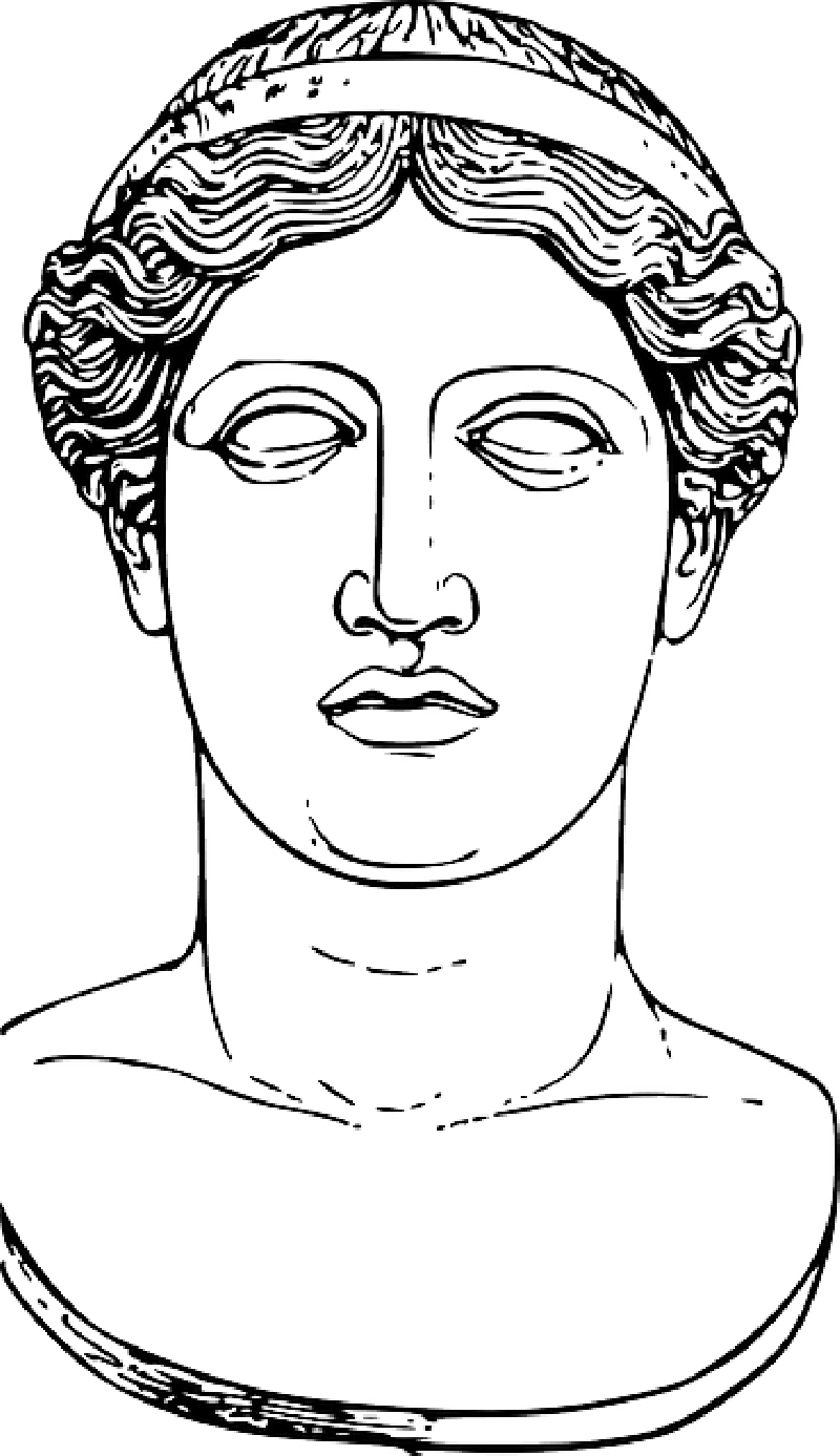 Download Mb Image/png - Greek Statue Head Drawing - Full Size PNG Image ...
