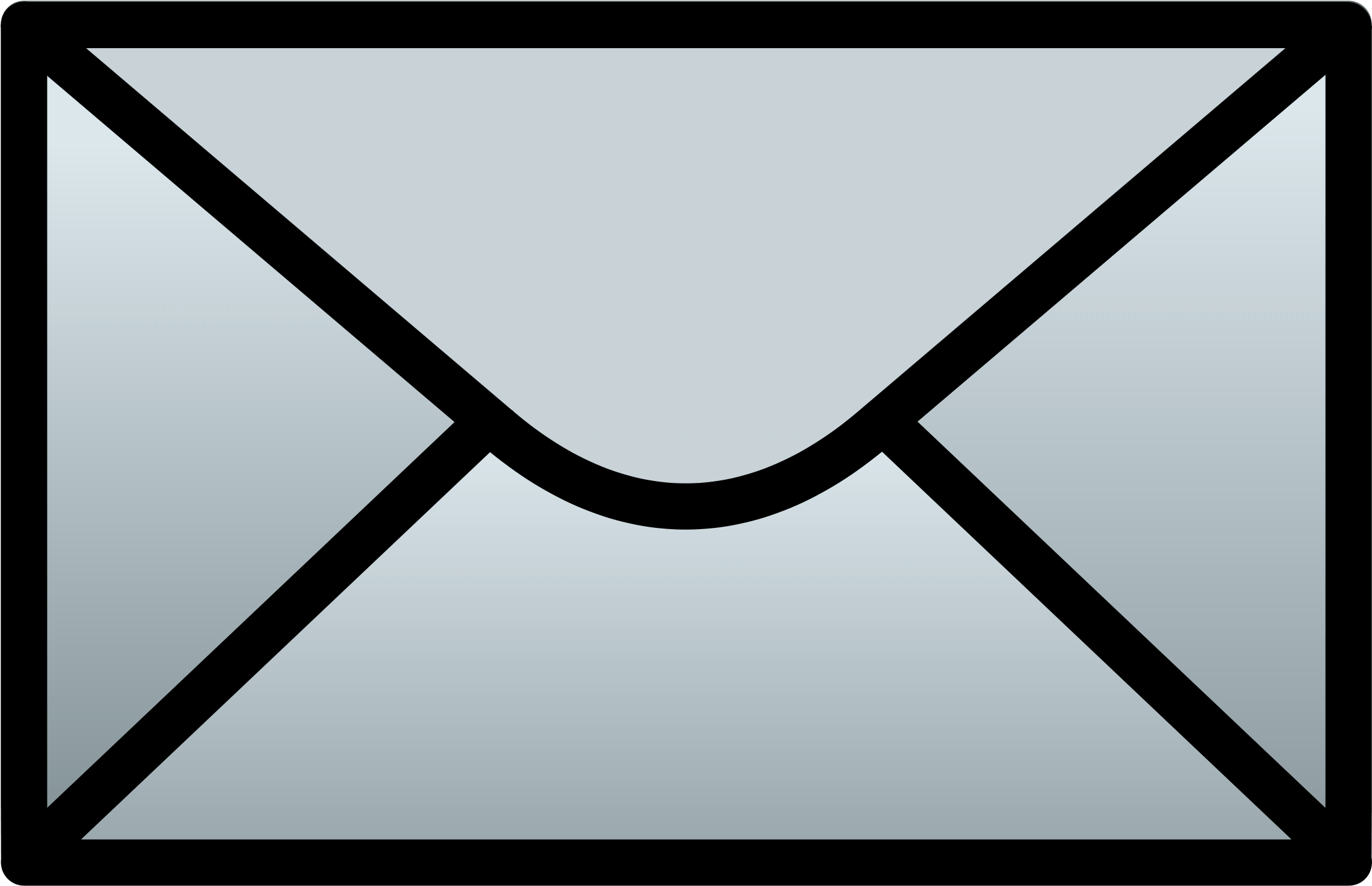 Download Front And Back Of Envelope Clipart - White Envelope Icon Png ...