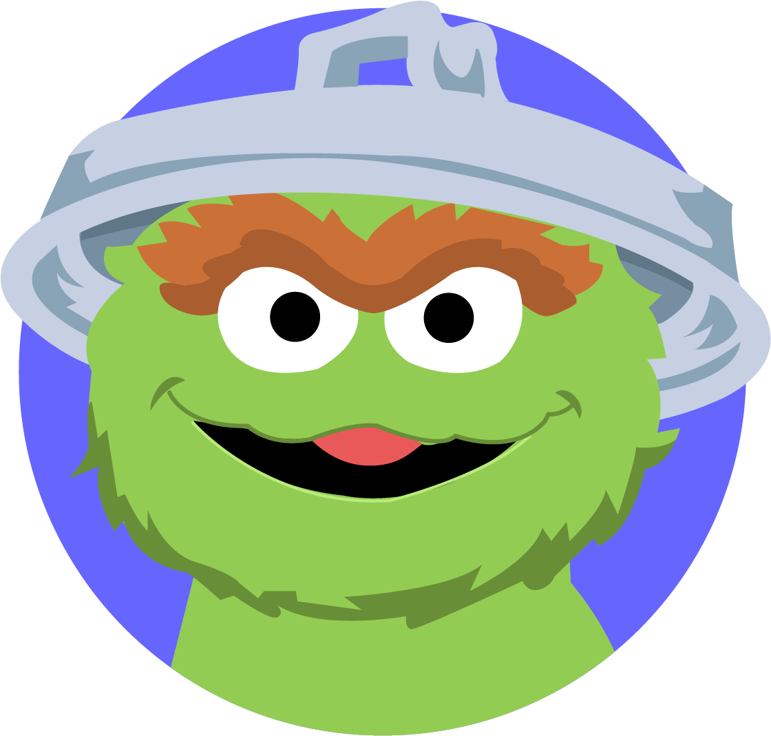 Download Sesame Street Sign Png Download - Oscar The Grouch Circle ...