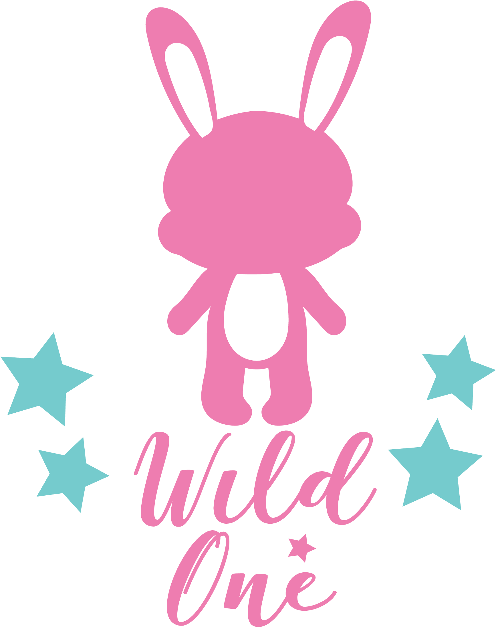 Download Wild One Bunny Cutting Files Svg, Dxf, Pdf, Eps Included ...