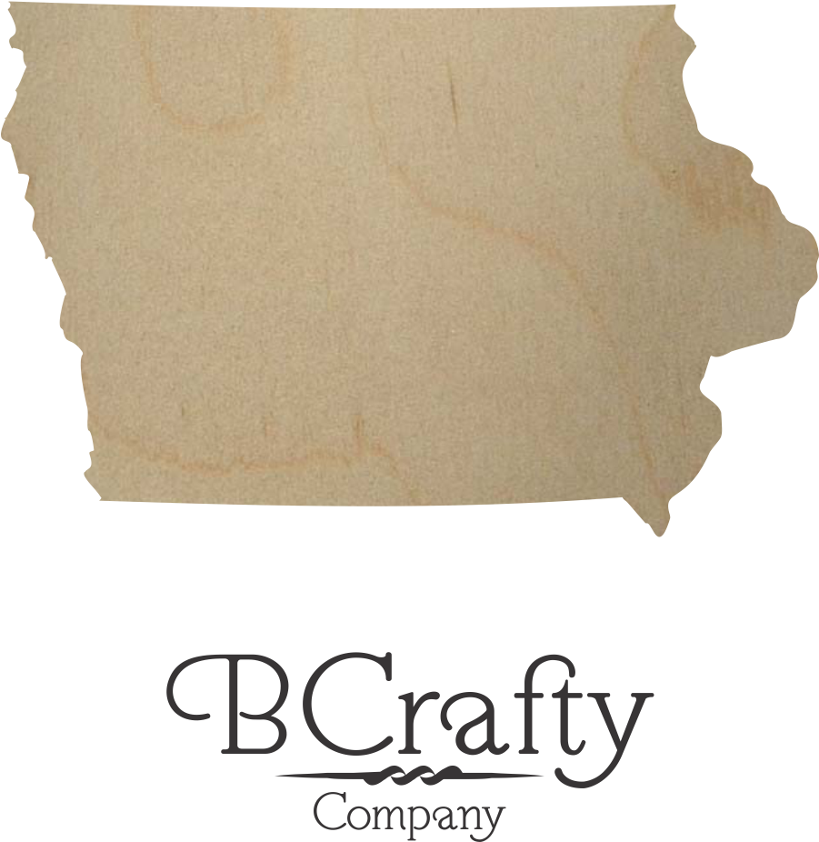 Download Wooden Iowa State Shape Cutout - Iowa - Full Size PNG Image ...