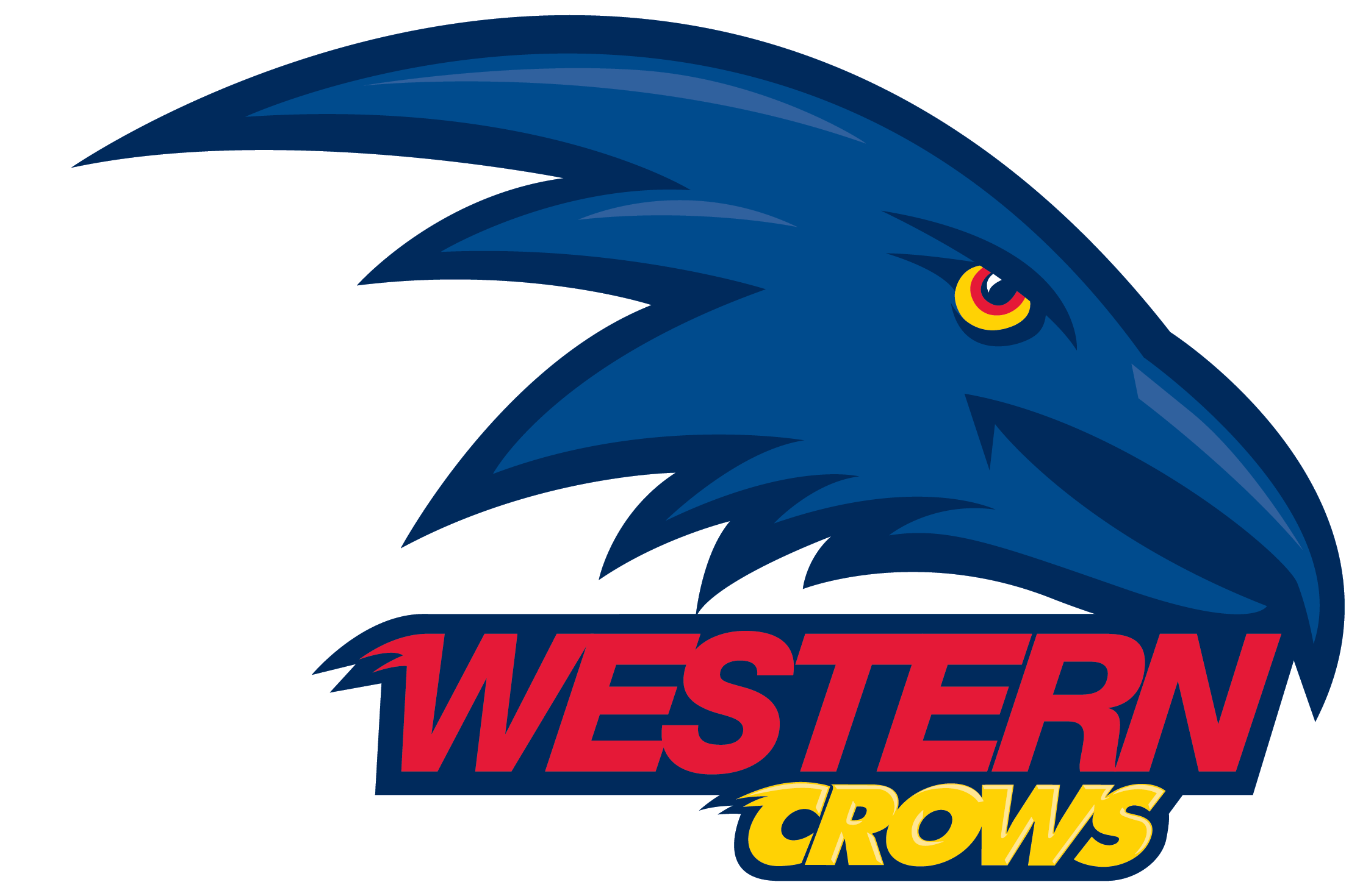 Download Western Crows - White Border - Adelaide Crows Logo - Full Size ...