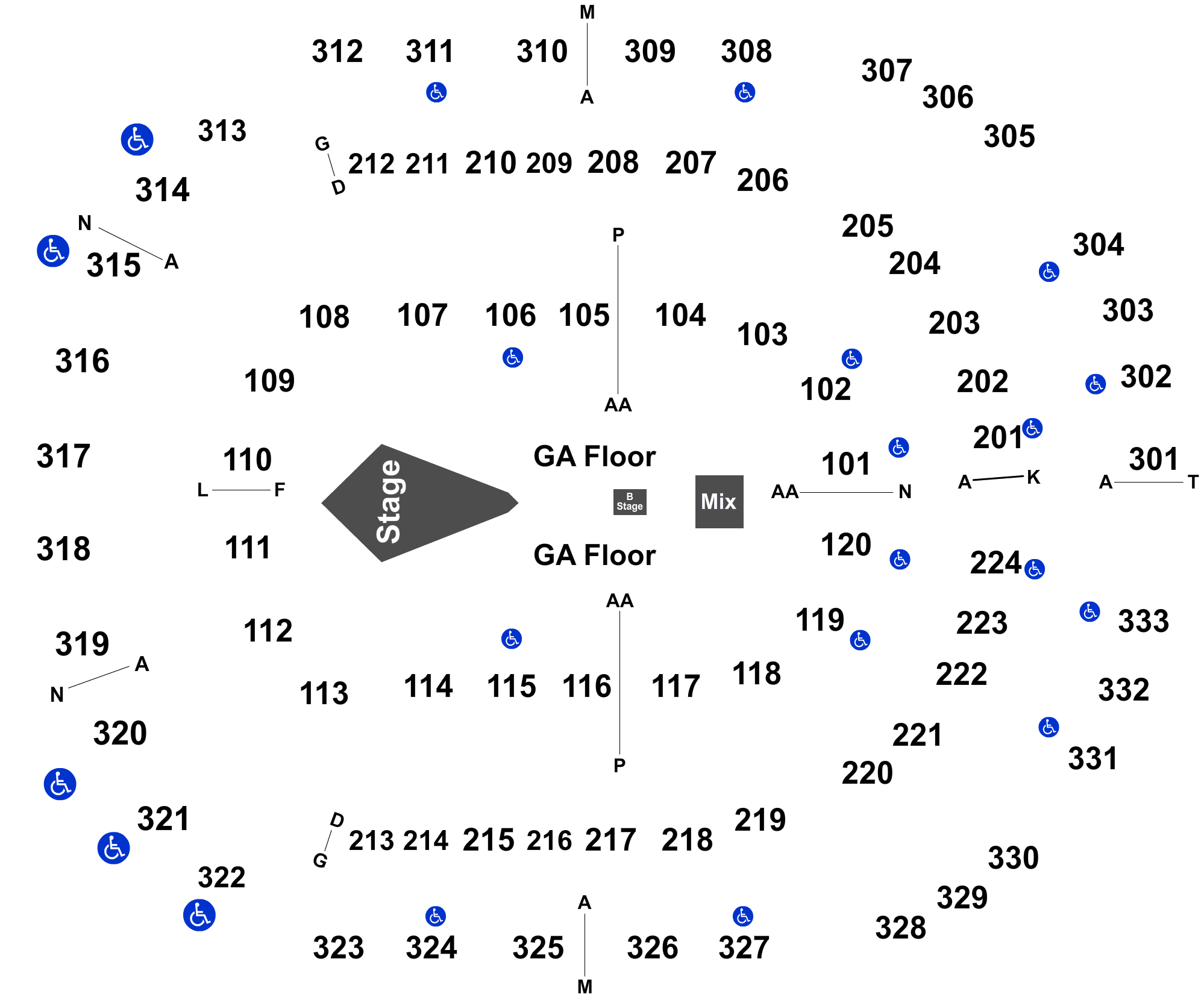 Download Legend - Bridgestone Arena 147 Section - Full Size PNG Image ...