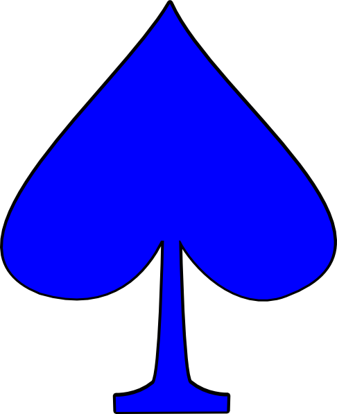 Download Blue Ace Of Spades - Full Size PNG Image - PNGkit