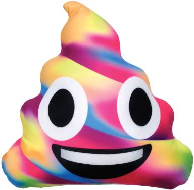 Download Picture Of Rainbow Poop Emoji Microbead Pillow - Unicorn Poop ...