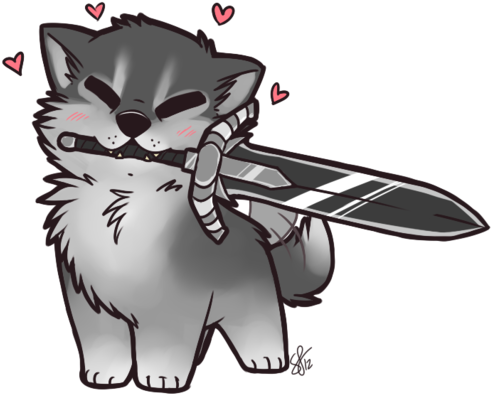 Download Dark Souls Sith Png Photos - Great Grey Wolf Sif Puppy - Full ...