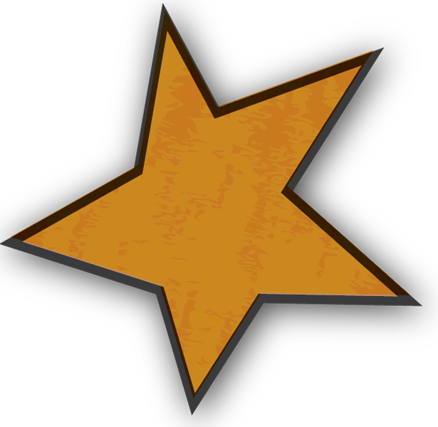 Download Orange Star - Illustration - Full Size PNG Image - PNGkit