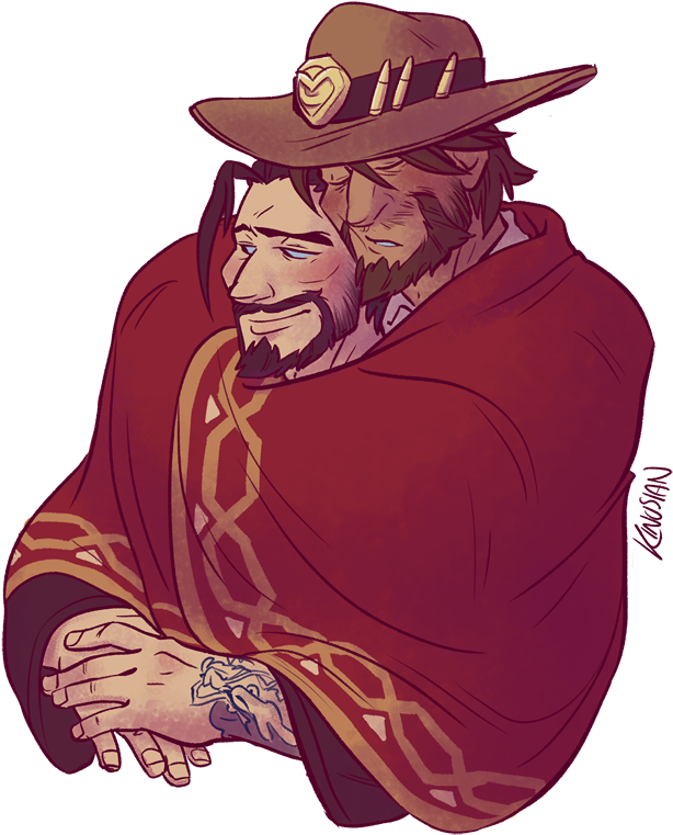 Download Funny Mccree Png - Hanzo And Mccree Ship - Full Size PNG Image ...