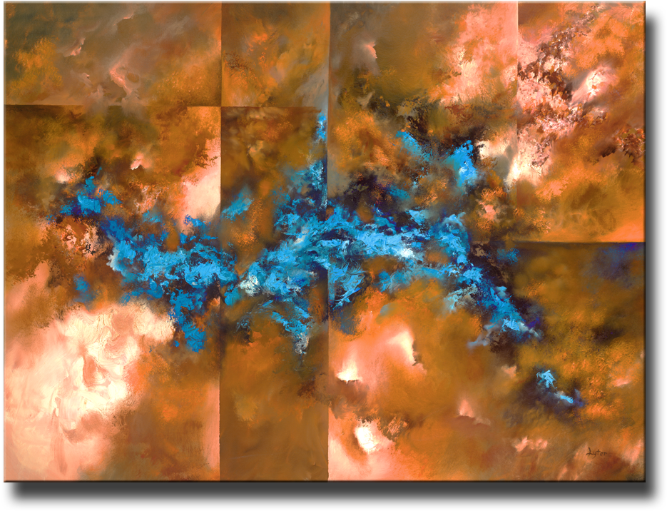 Download 36" X 48" Oil On Canvas - Cerulean - Full Size PNG Image - PNGkit