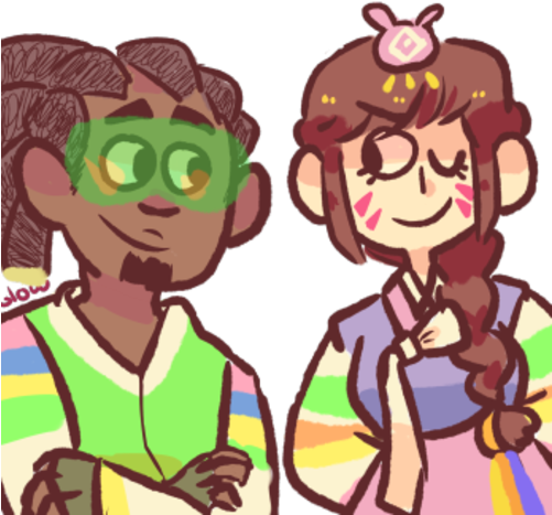 Download Dva And Lucio Interaction - D Va X Lucio - Full Size PNG Image ...