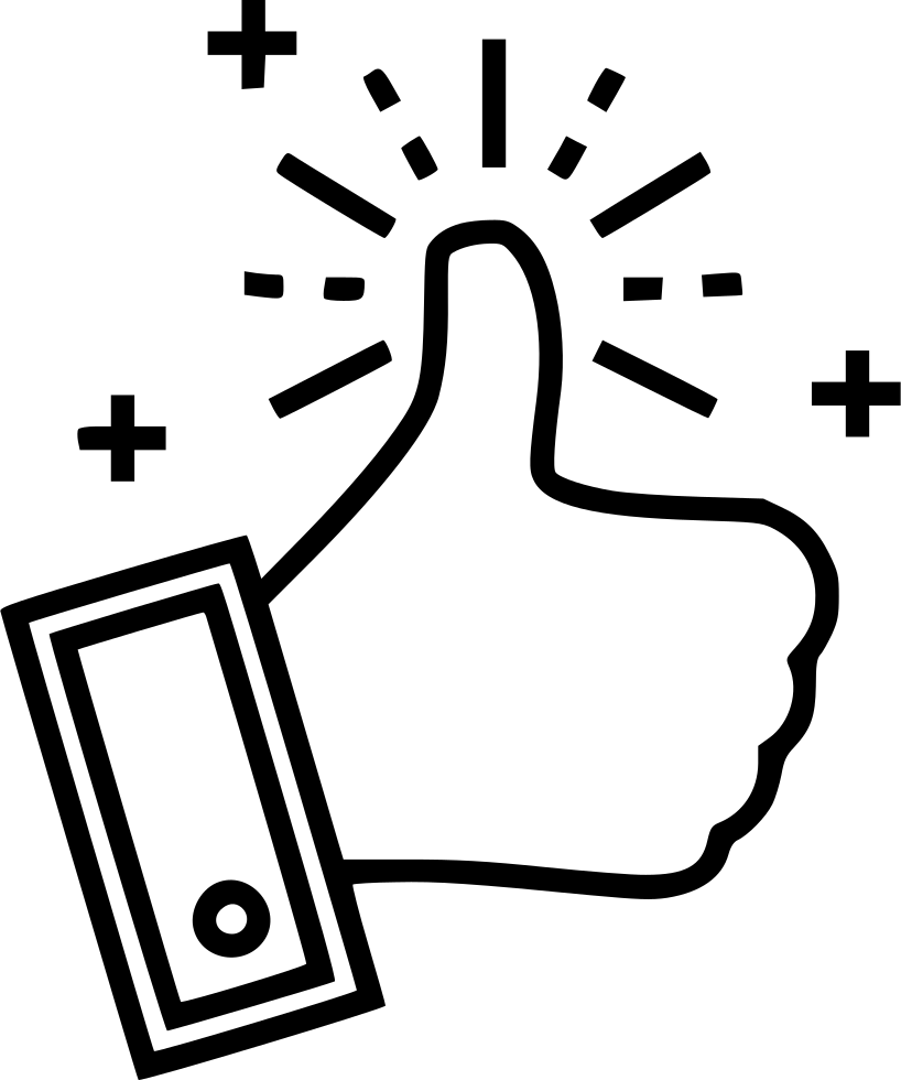 Download Transparent Png File - Facebook Like Vector Black - PNGkit