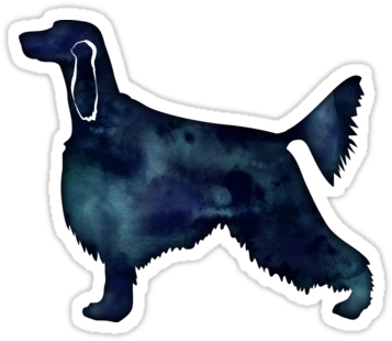 Download Irish Setter Dog Breed Black Watercolor Silhouette - Gordon ...