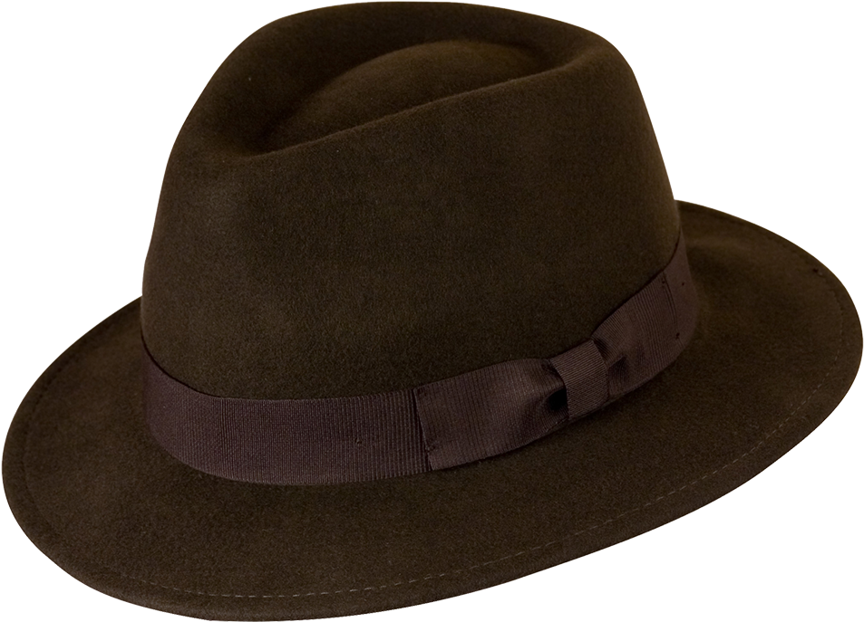 Download Gamble - Trilby Brown Hat Lock - Full Size PNG Image - PNGkit