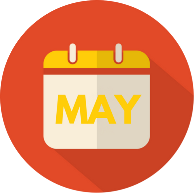 Download May Icon - May 2018 Calendar Icon - Full Size PNG Image - PNGkit