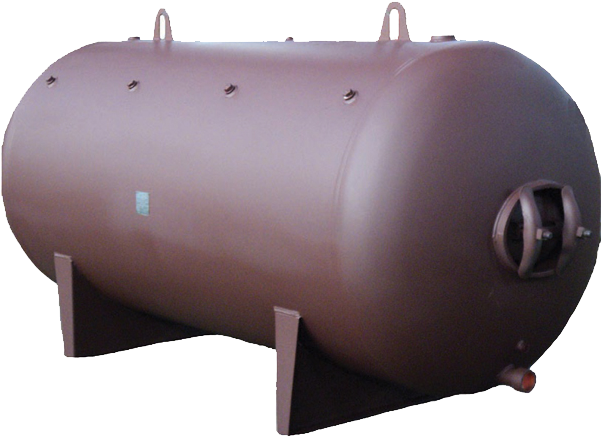 Download Horizontal Bare Storage Tank - Asme Tanks - Full Size PNG ...