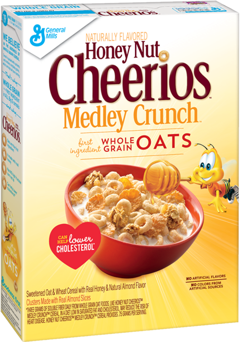 Download Honey Nut Cheerios Png - Honey Nut Cheerios Medley Crunch ...