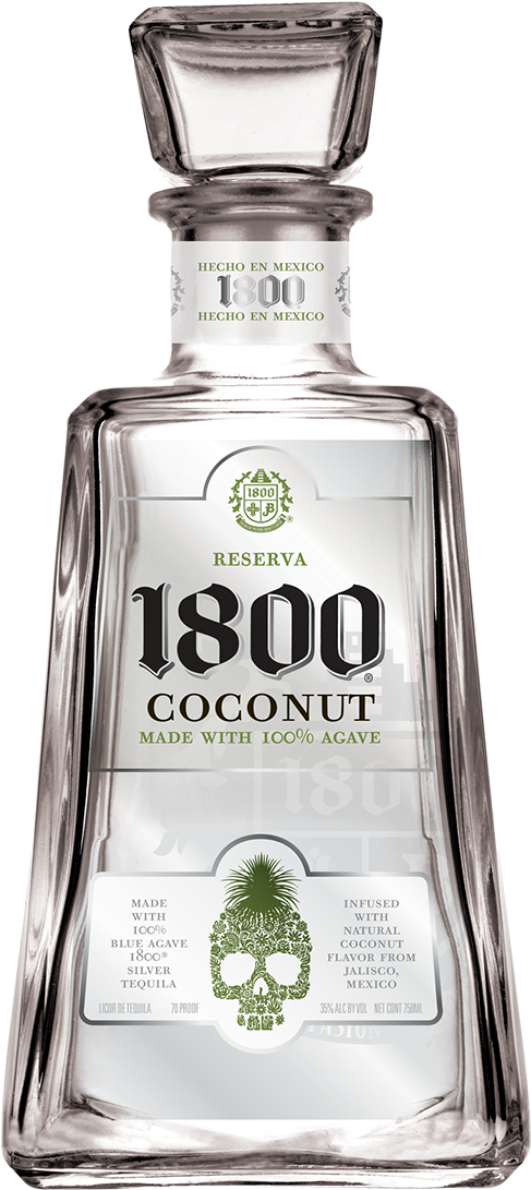Download 1800® Tequila - 1800 Coconut Tequila 75cl - Full Size PNG ...