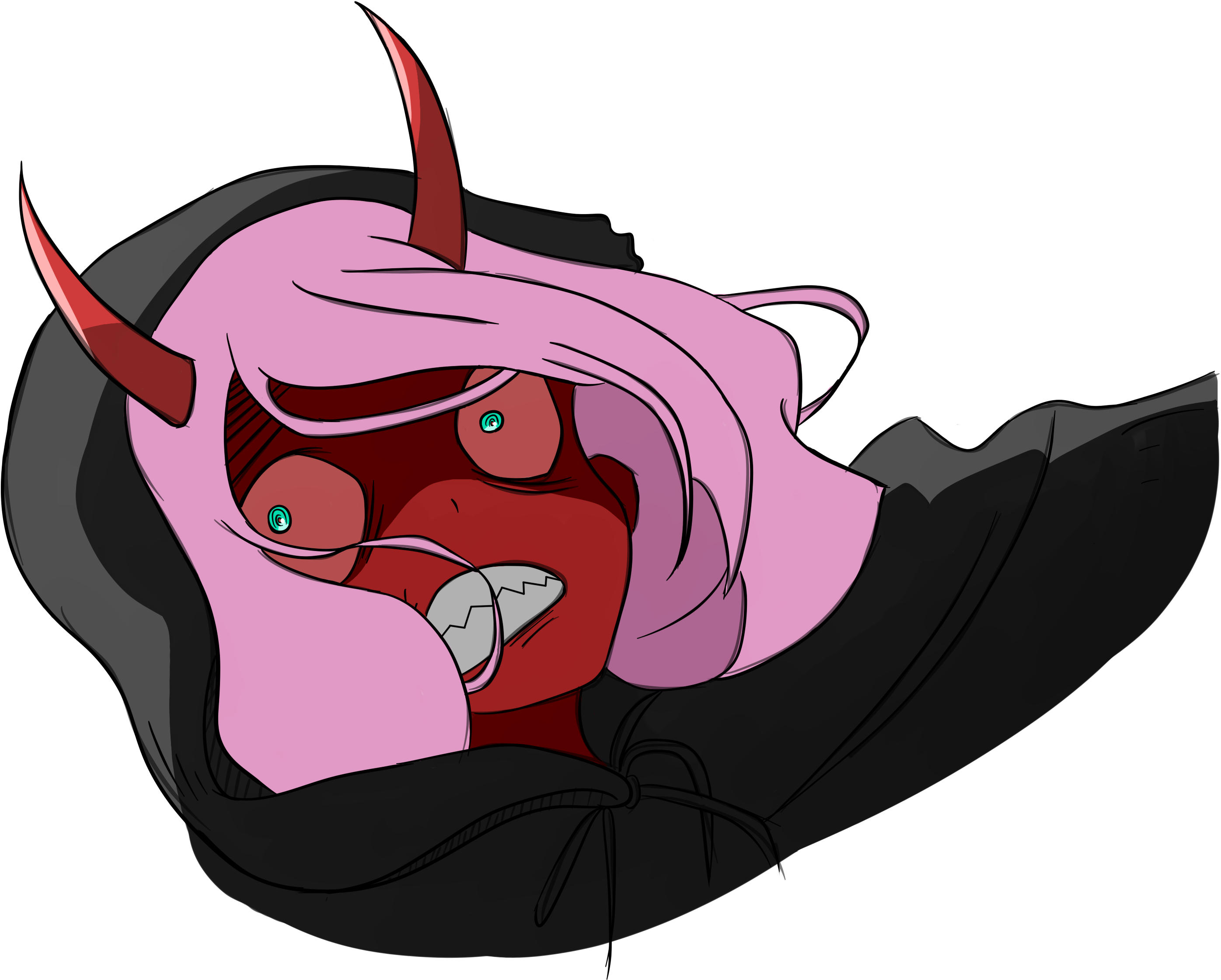 Download Fan Artyoung Red Oni Zero Two - Darling In The Franxx Young ...