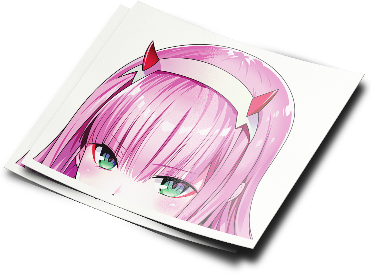 Download Zero Two Peeker - Cartoon - Full Size PNG Image - PNGkit