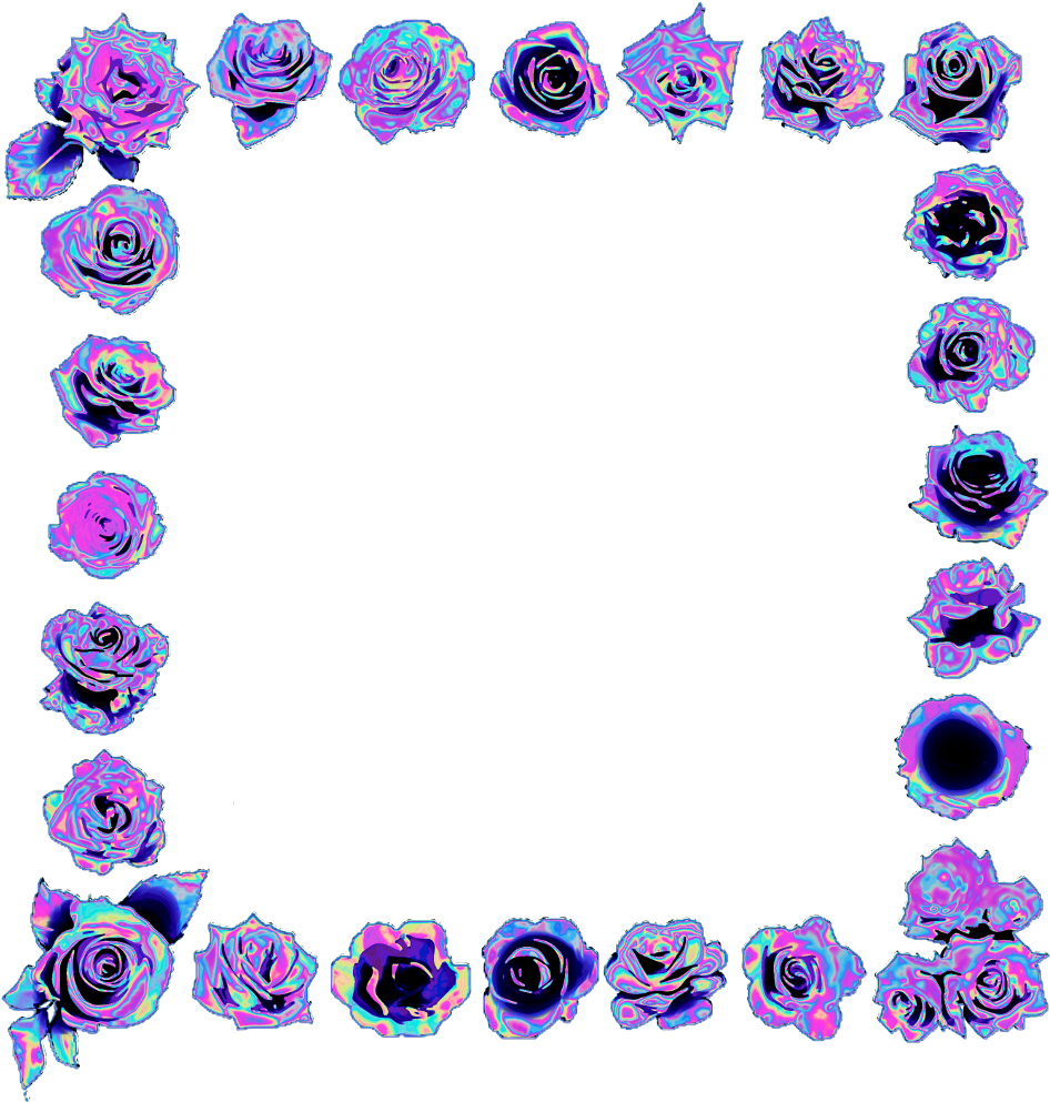 Download Frame Holo Holographic Purple Rose Roses Flowers Freeto ...