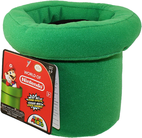 Download Transparent Super Mario Plush With Sounds, Pipe, , Large ...