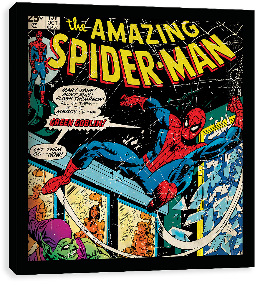 Download Comic Cover Spider Man Green Goblin Black Square - Iphone 8 ...