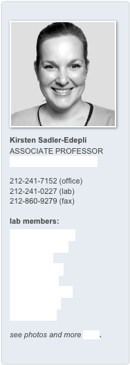 Download Kirsten Sadler Edepli Associate Professor Kirsten - Poster ...