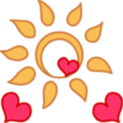 Download Yellow Sun And Three Red Hearts - Sun Heart Cutie Mark - Full ...