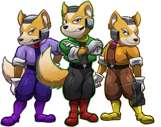 Download Super Smash Bros - Fox Melee - Full Size PNG Image - PNGkit