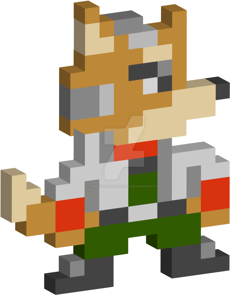 Download Boulder Vector 8 Bit - 8 Bit Fox Mccloud - Full Size PNG Image ...