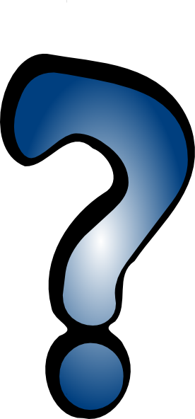Download Question Mark Blue By Cj Svg Clip Arts 276 X 592 Px - Full ...