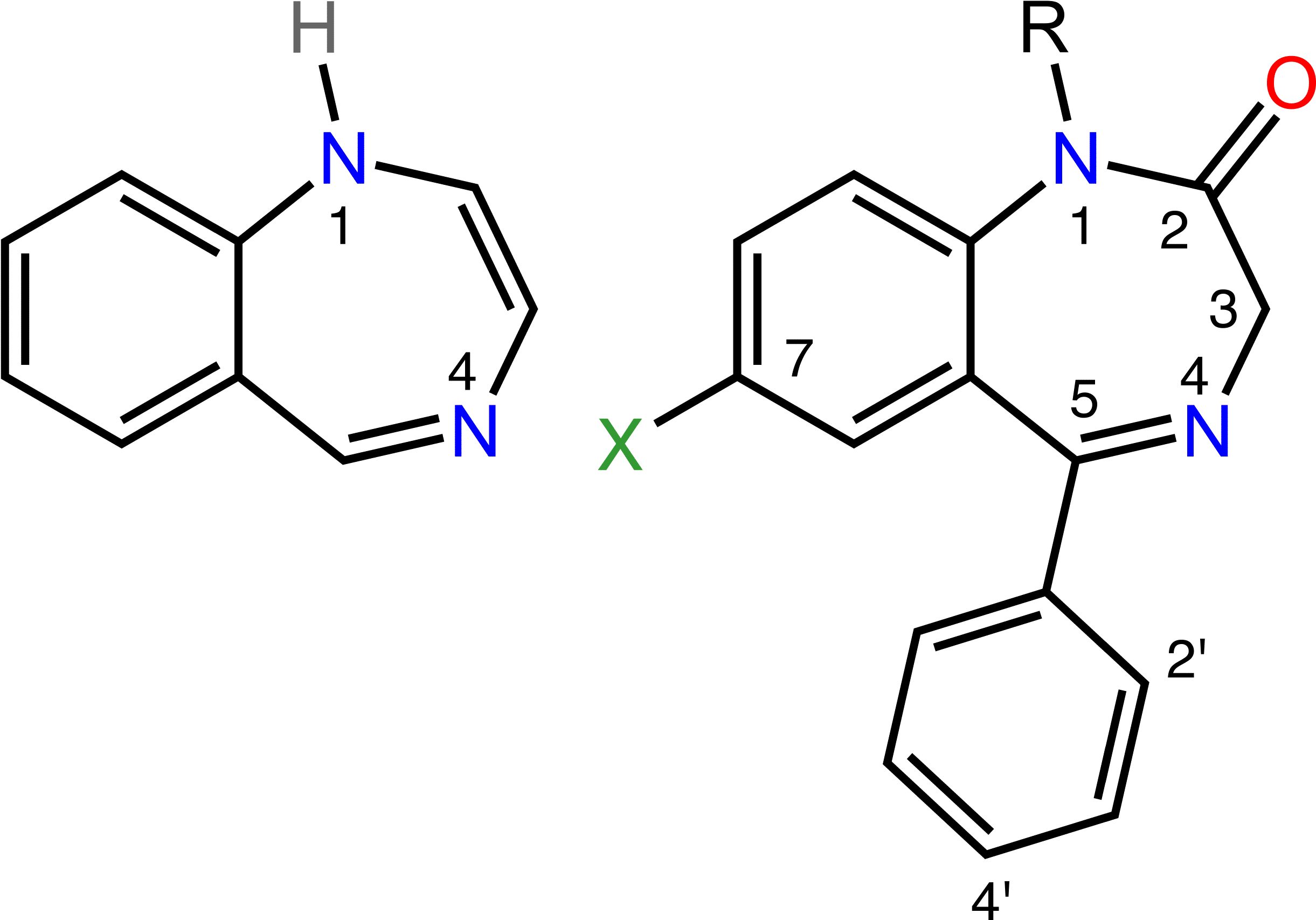 Download Benzodiazepine - Benzodiazepine Structure - Full Size PNG ...
