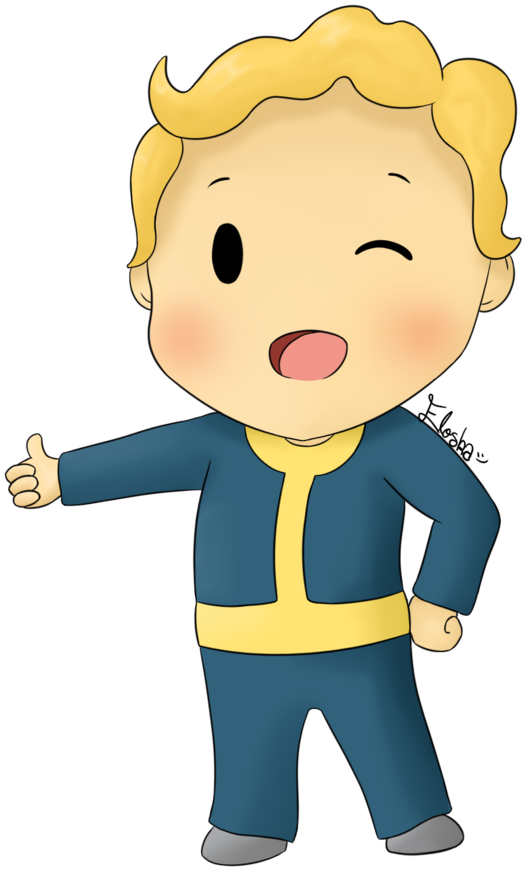 Download Chibi Vault Boy By Eloska On Deviantart Clipart Royalty - Fall ...