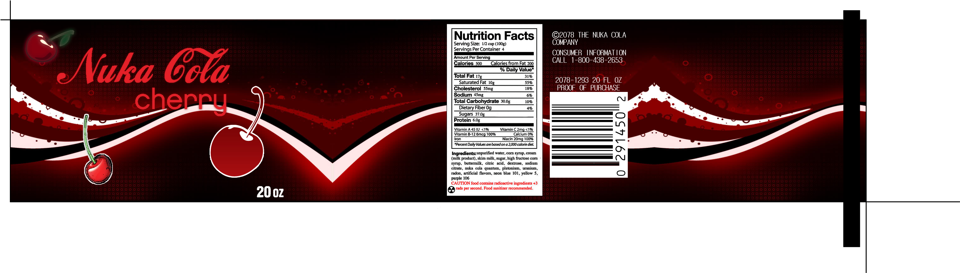 Download Nuka Cola Cherry Lable - Poster - Full Size PNG Image - PNGkit