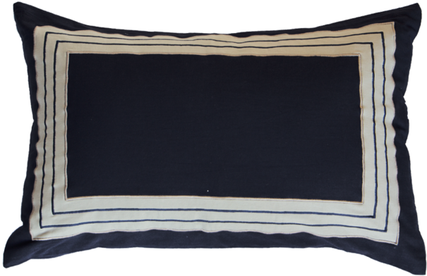 Download Braid Inner Panel Black Sham Cushion 46 X 69 Cm - Throw Pillow ...