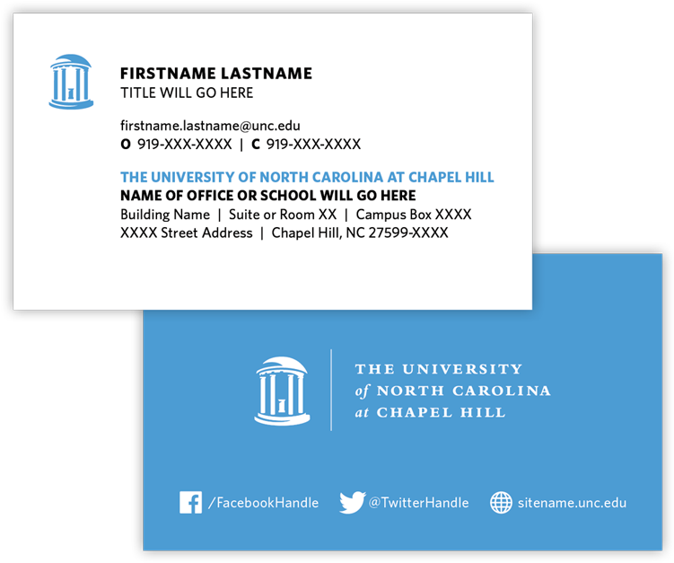 Download Unc Business Cards - Business - Full Size PNG Image - PNGkit