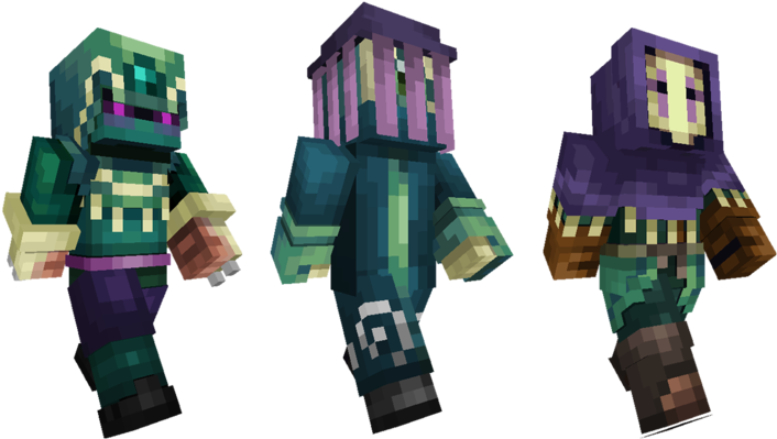Download Clipart Resolution 728*410 - Minecraft Villains Skin Pack ...