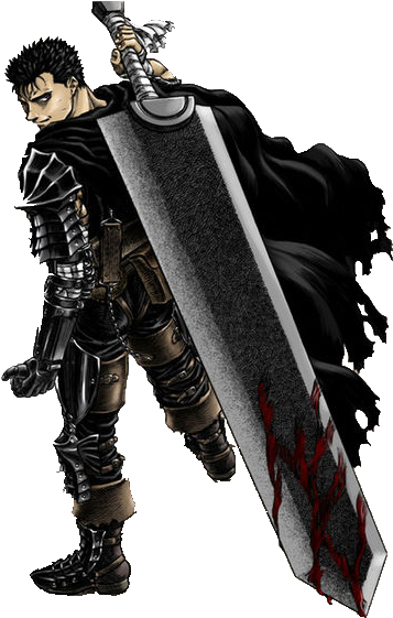 Download Guts-0 - Anime Characters With Big Sword - Full Size PNG Image ...
