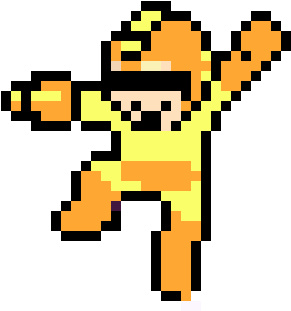 Download Protoman Orange - Megaman 8 Bit - Full Size PNG Image - PNGkit