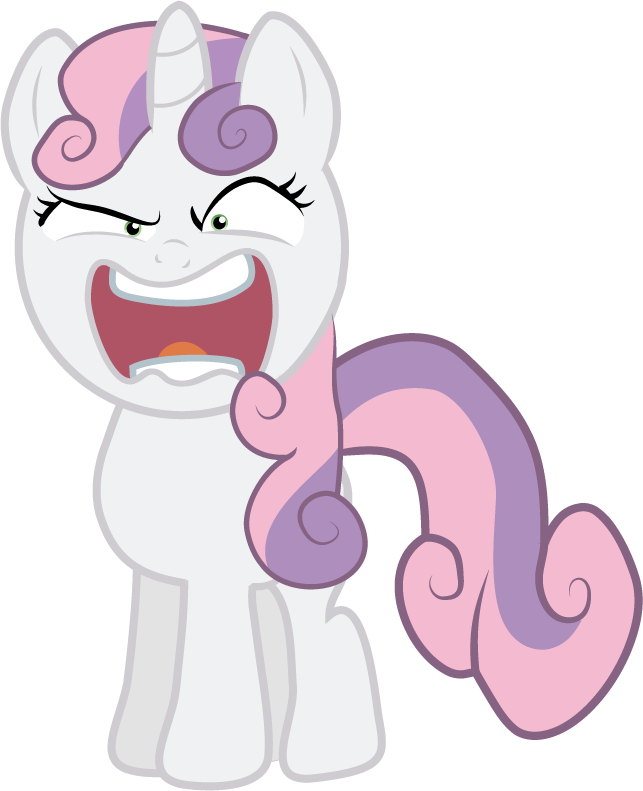 Download Mlp Sweetie Belle Angry - Full Size PNG Image - PNGkit
