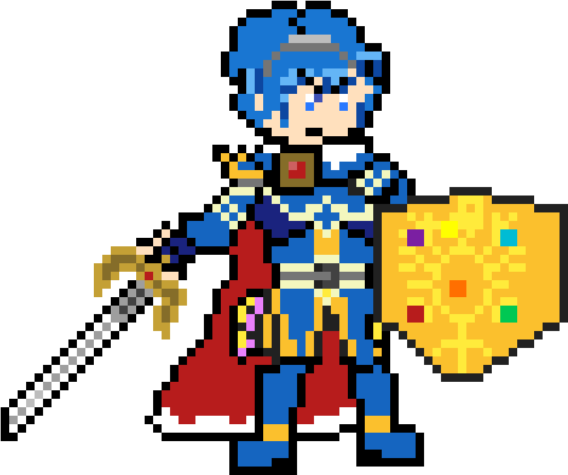 Download Marth - Cartoon - Full Size PNG Image - PNGkit