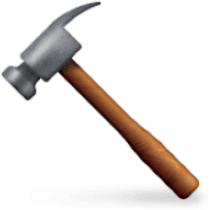 Download Free Png Ios Emoji Hammer Png Images Transparent - Hammer ...