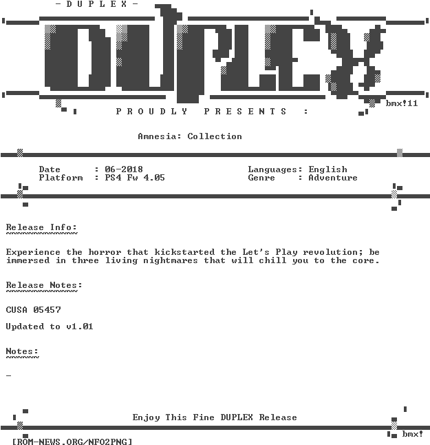 Download Amnesia Collection Ps4-duplex - Ps3 Duplex - Full Size PNG ...