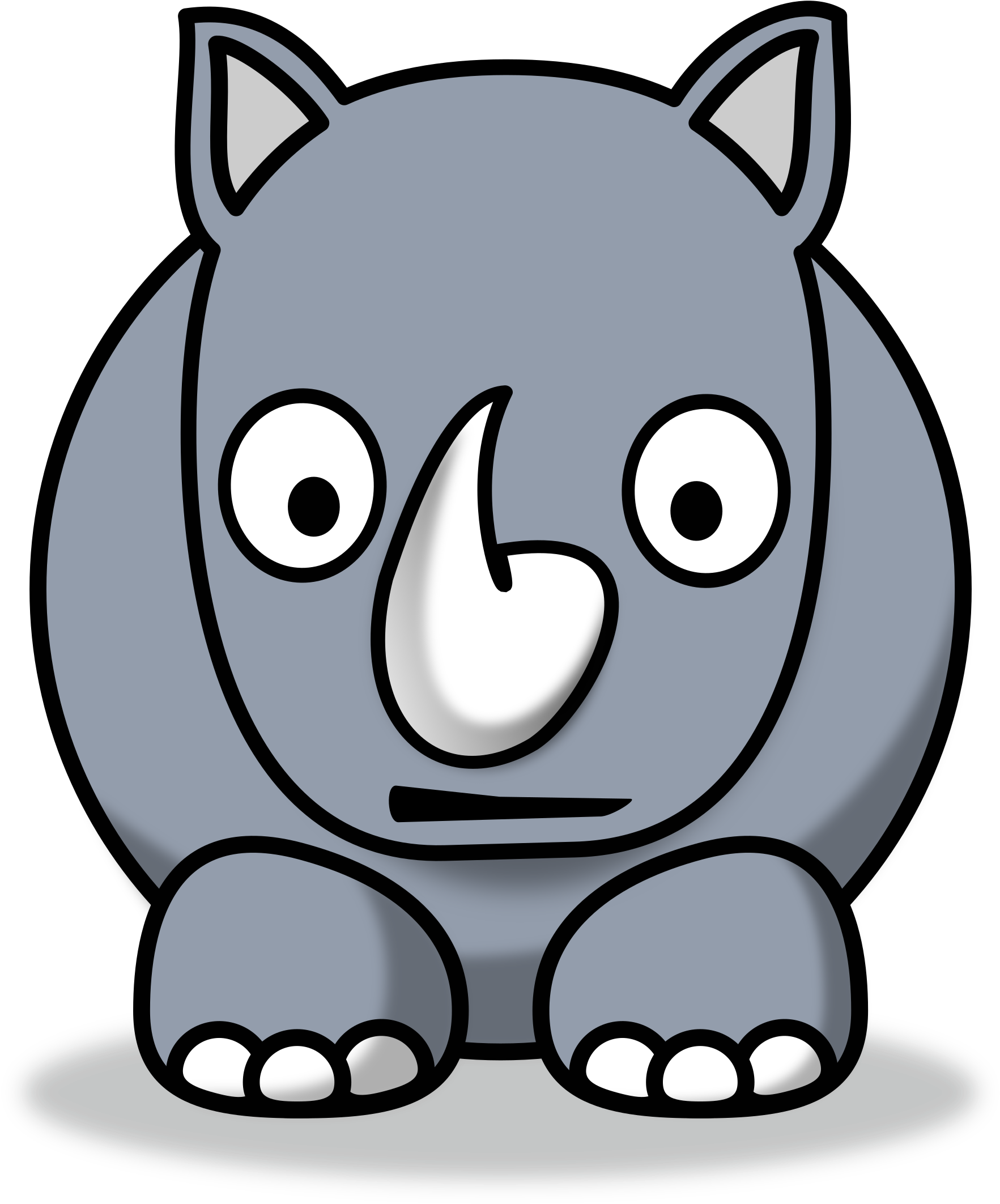 Download This Free Icons Png Design Of Black Rhino - Full Size PNG ...