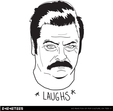 Download Ron Swanson Laughing Ron Swanson Laughing - Top - Full Size ...
