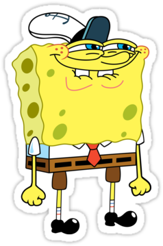 Download Transparent Spongebob Smirk $2 - Good Stickers For Snapchat ...